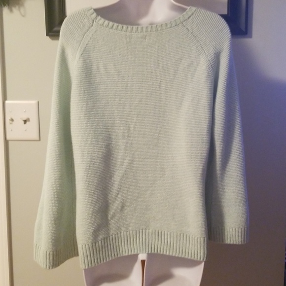 New York & Company | Sweaters | New York Co Mint Green Sweater With Gem ...